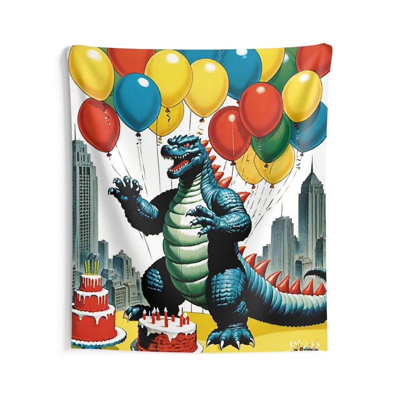 Happy Birthday Godzilla Decoration, Balloon Arch, Fun Monster Birthday ...
