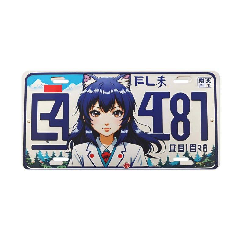 Aphmau License Plate, Aphmau Japanese Vanity Plate, Car Accessories for ...