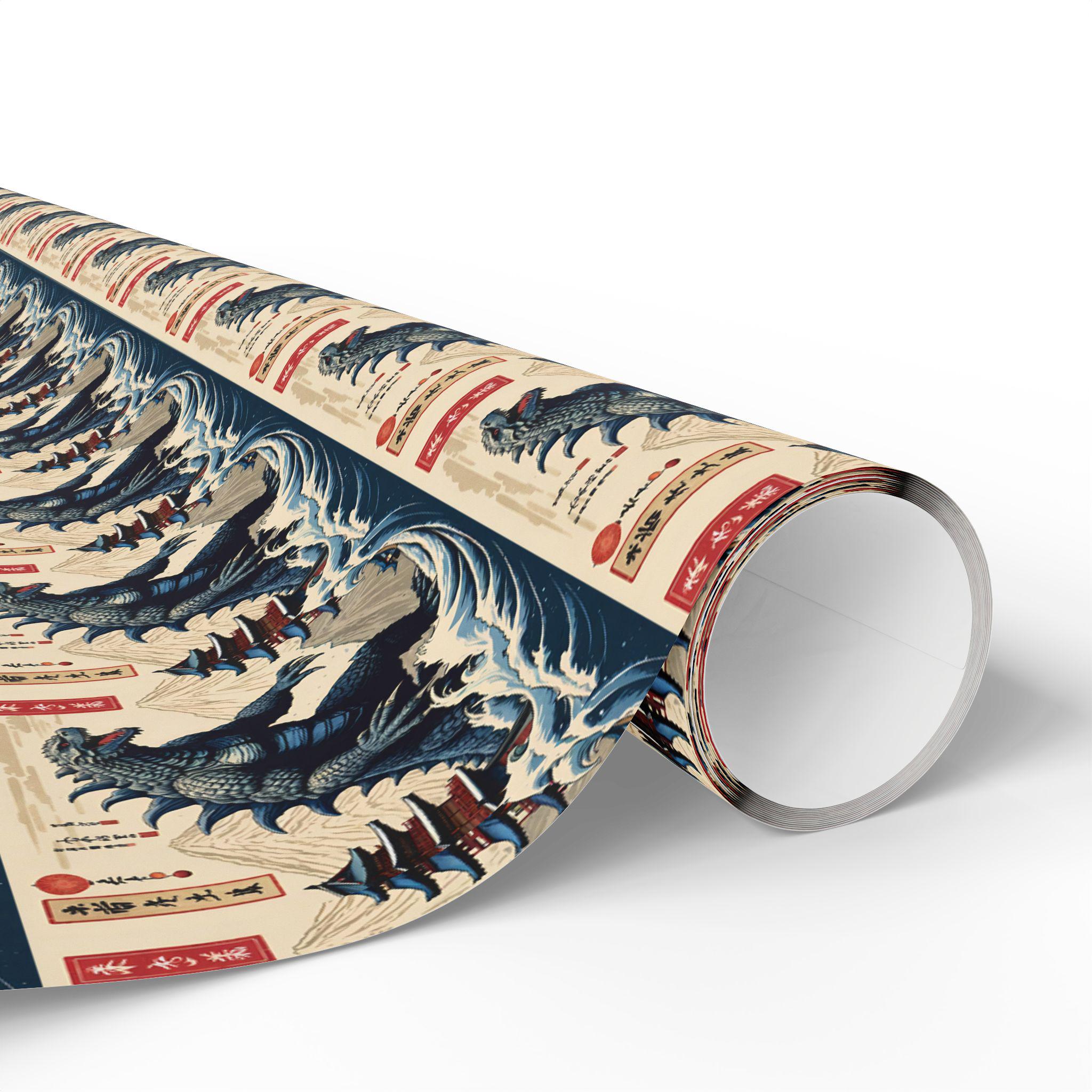 Vintage Godzilla Wrapping Paper, Kaiju Gift Wrap, Godzilla Gift ...