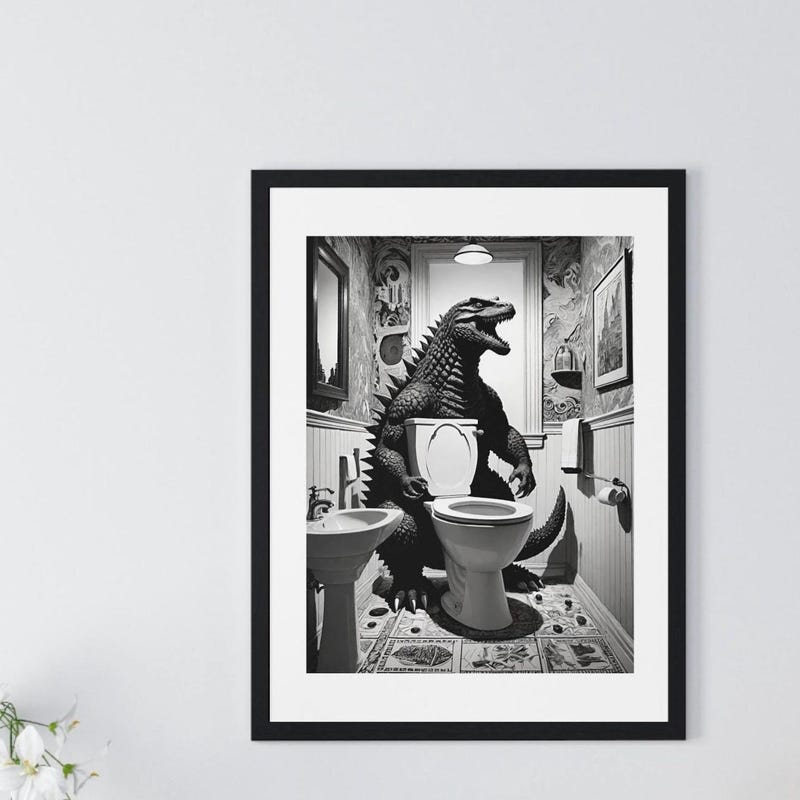 Monster Bathroom - Etsy