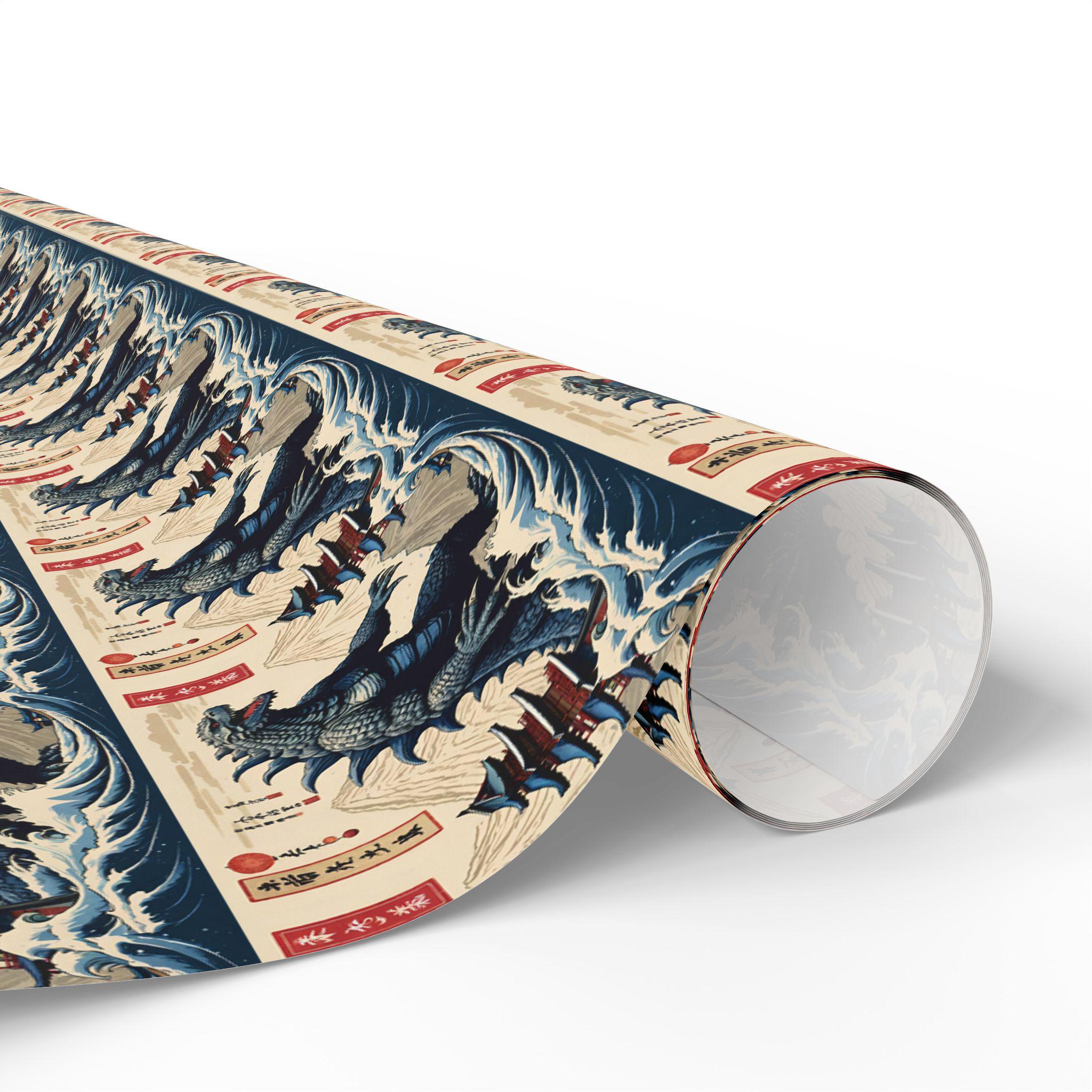 Vintage Godzilla Wrapping Paper, Kaiju Gift Wrap, Godzilla Gift ...