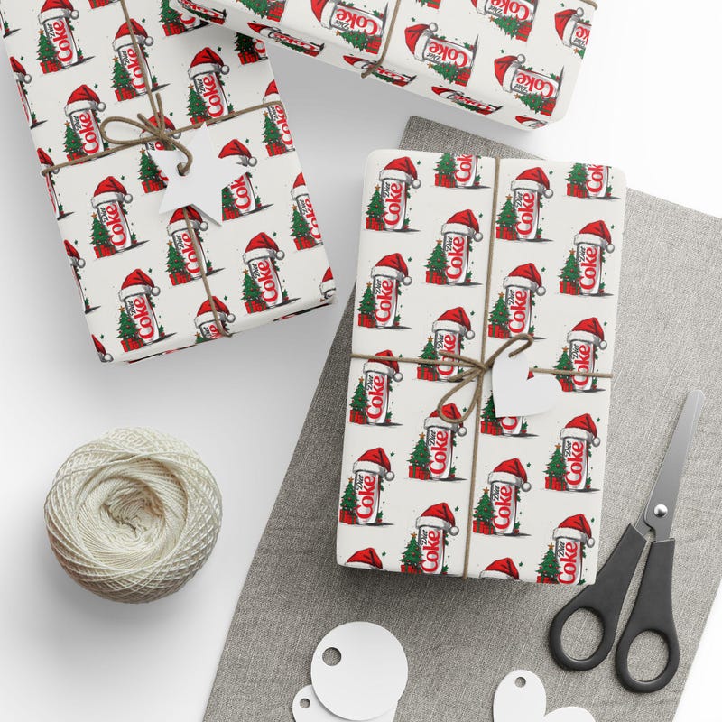 Diet Coke Wrapping Paper Christmas - Etsy