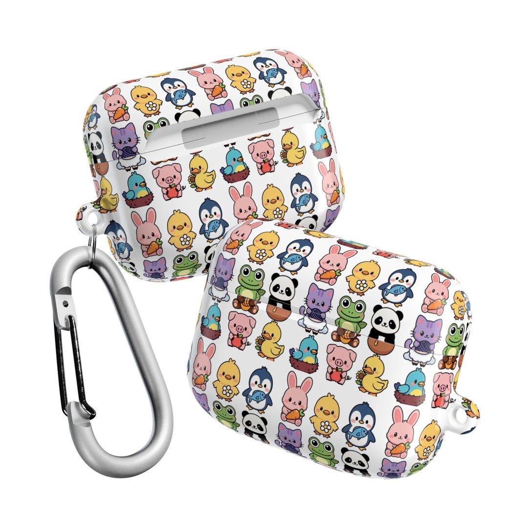 Kawaii Coloring Page AirPod Case | Cute Line Art, Color-your-own - Etsy