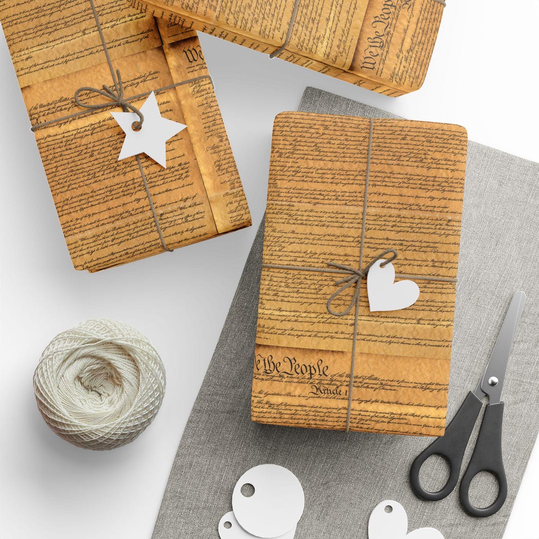 Wrapping Papers, Constitution Gift Wrap for Lawyers, Law School ...