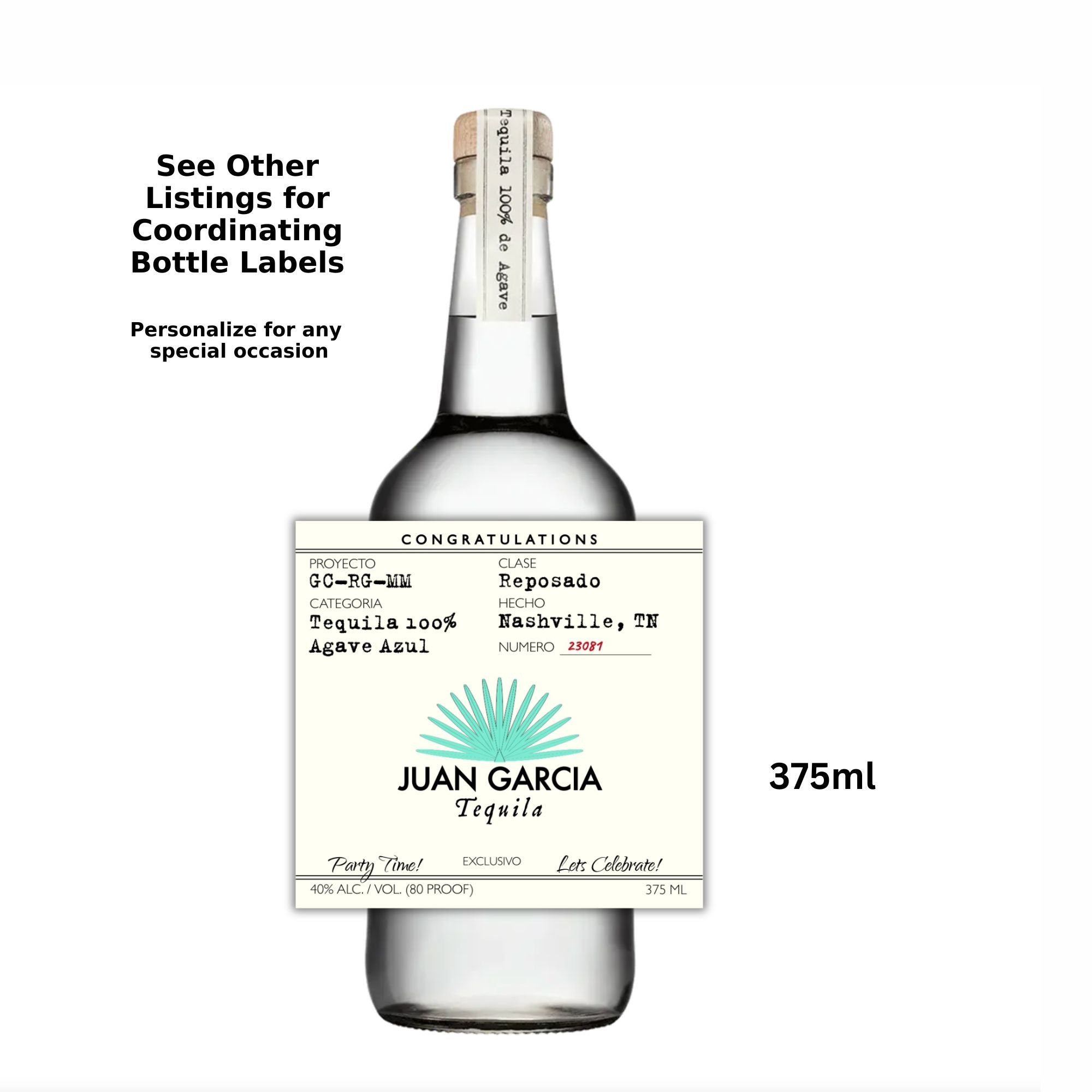 Custom Blanco Tequila Party Invitation Instant Download 2 Templates 5x7 ...