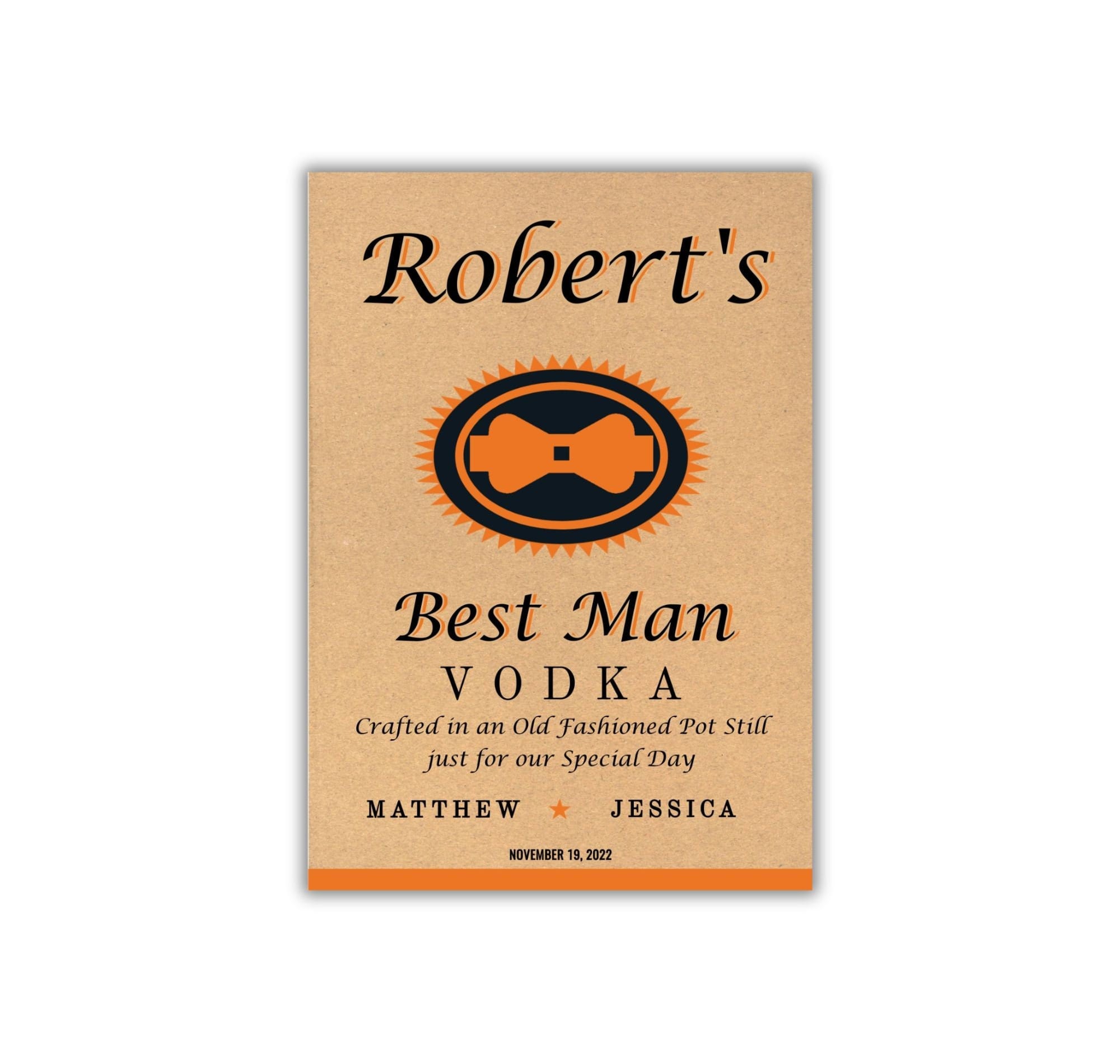 Custom Vodka 750ml Bottle Label Template Printable Birthday Wedding ...