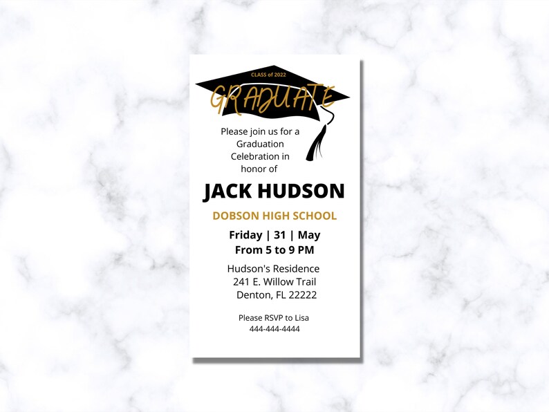 Graduation 2023 Celebration Instant Download Invite Template, Grad ...