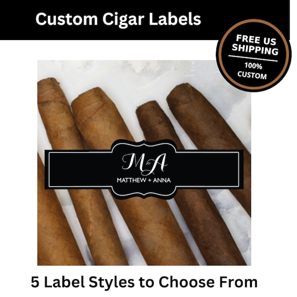 Custom Cigars Label - Etsy