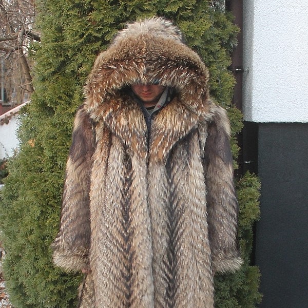 Raccoon Fur Coat - Etsy