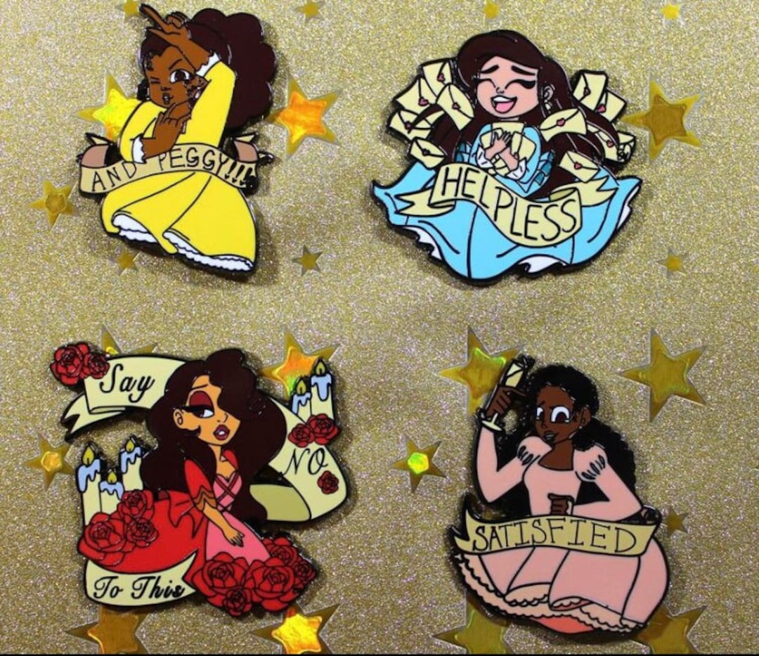 Hamilton Schuyler Sisters Enamel Pins - Etsy