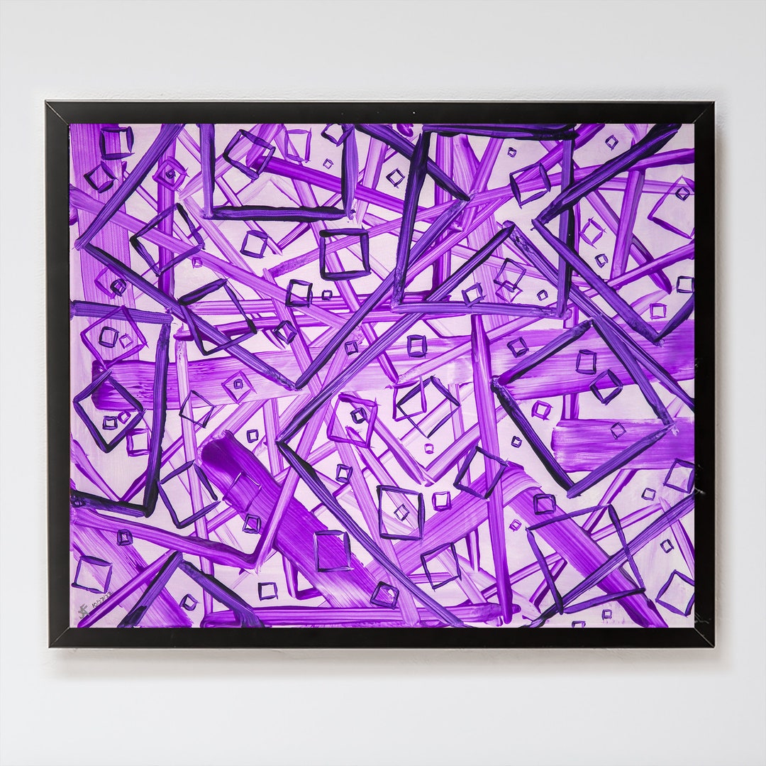 Infinity Squared Acrylic Painting Geometric Art Abstract Print - Etsy