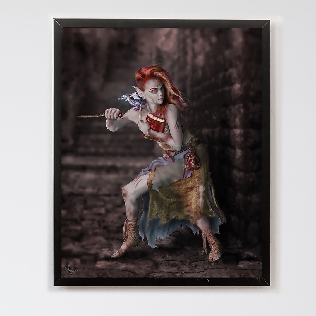 Urchin Character Art DND Fantasy Painting Digital Print D&D - Etsy