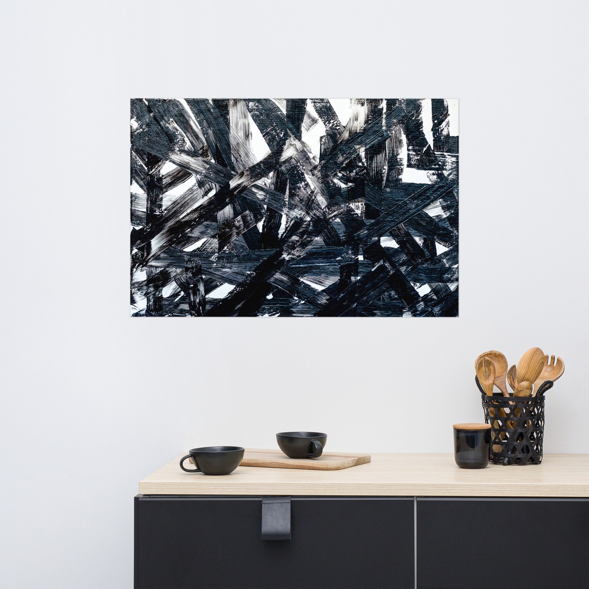 Pathways Abstract Painting Acrylic Art Abstract Print - Etsy