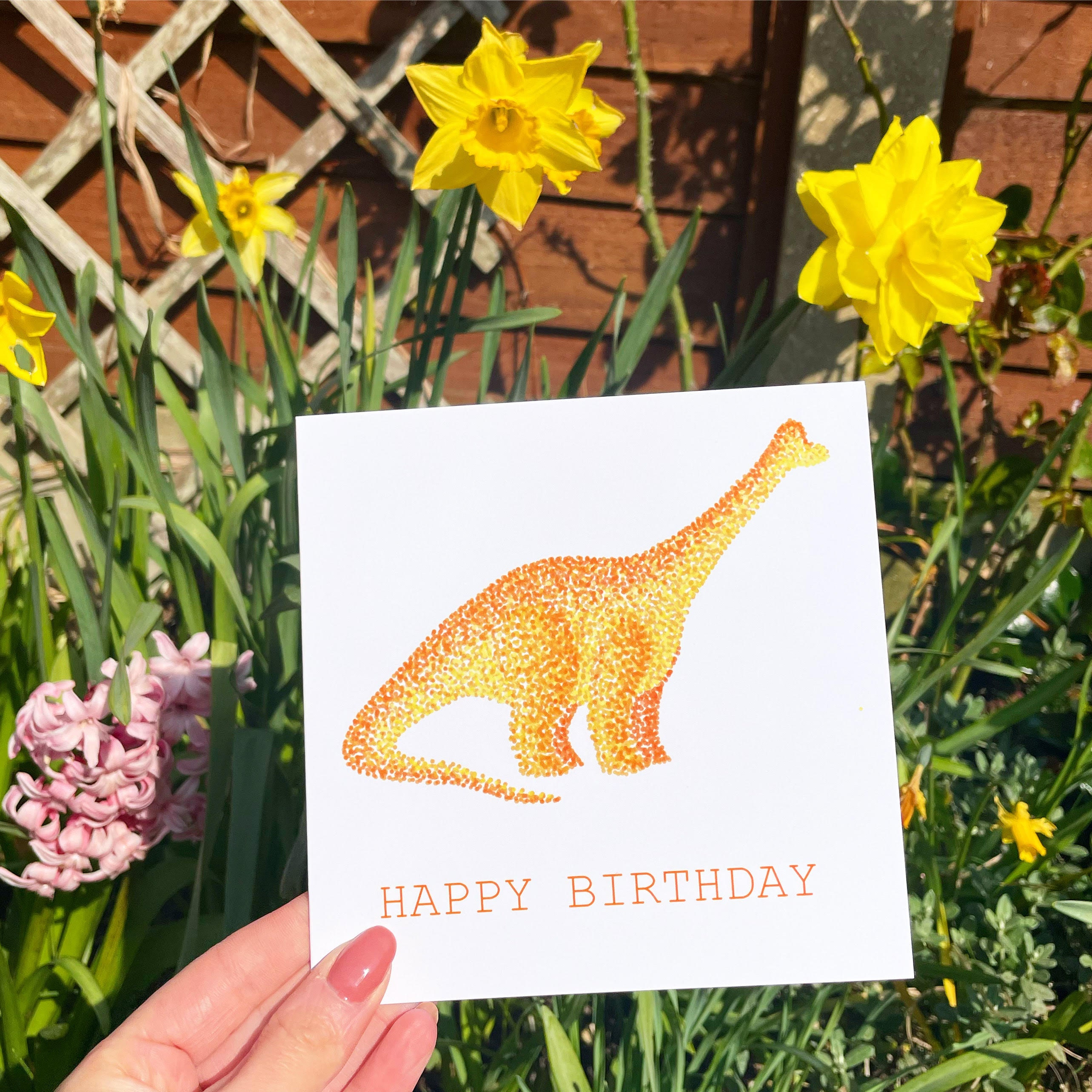 Brachiosaurus Dinosaur Birthday Card - Etsy