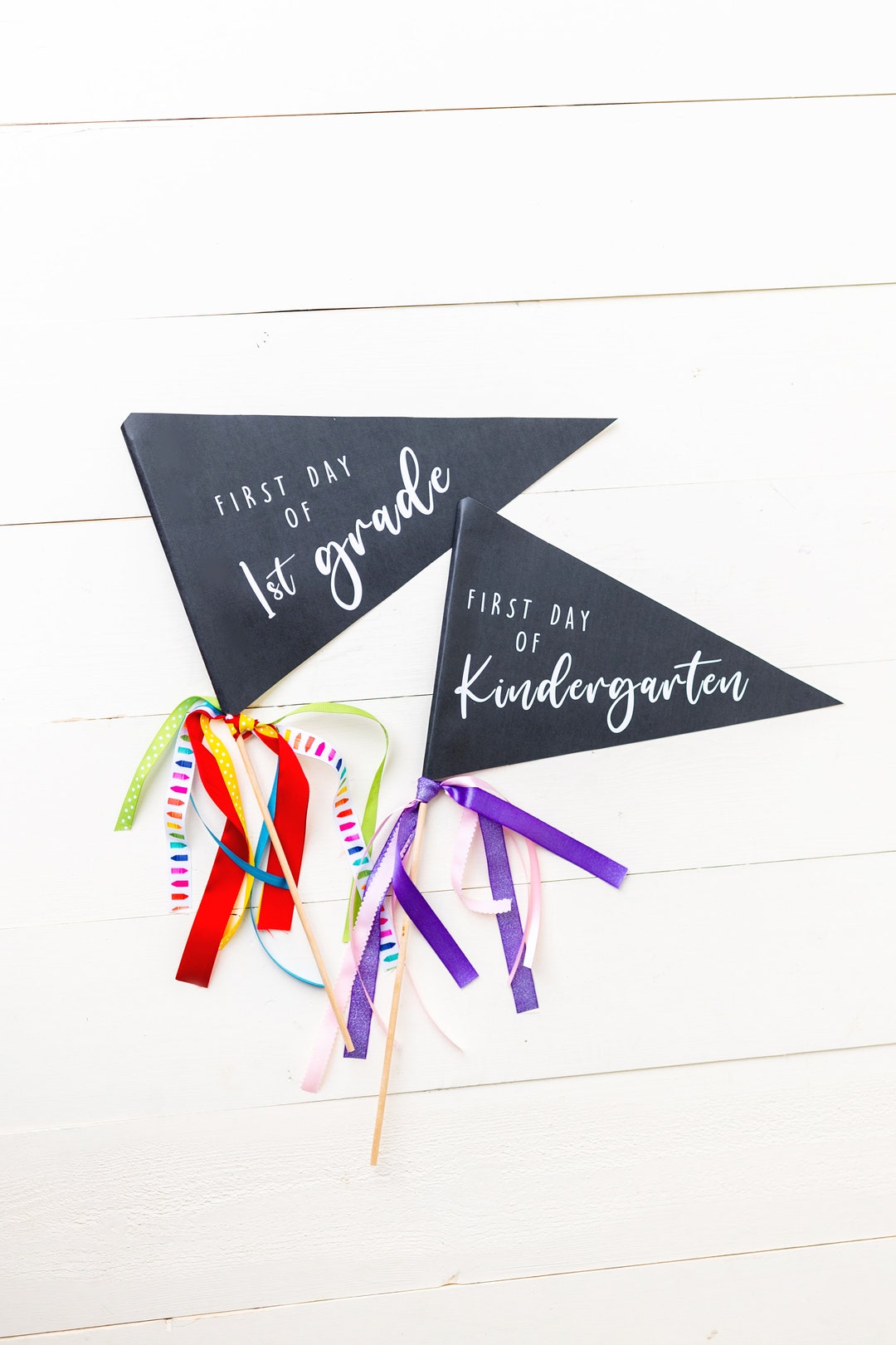 Kindergarten First Day of School Flag Back to School Sign - Etsy