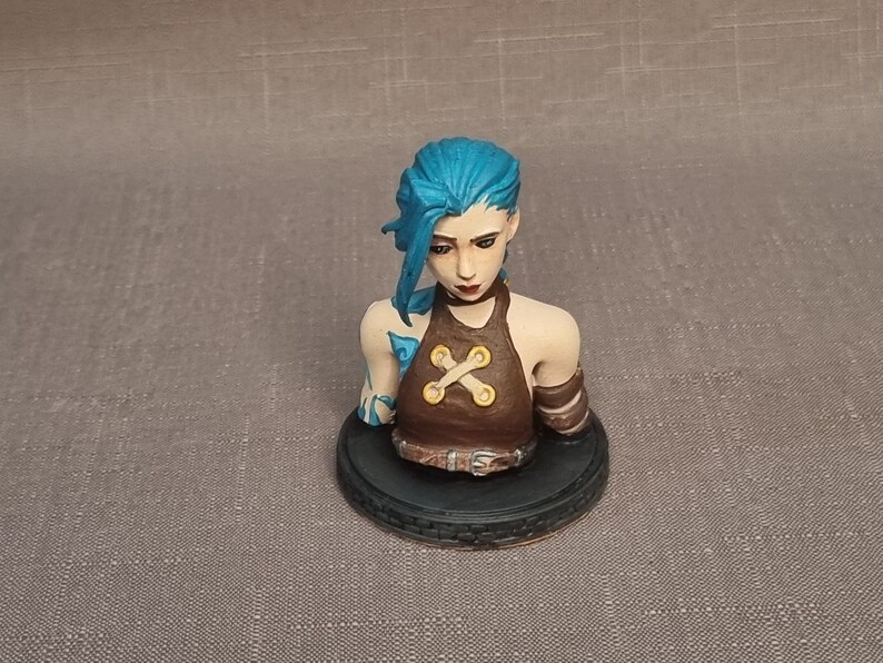 Jinx Powder Arcane League of Legends Bust Figurine Collectible - Etsy