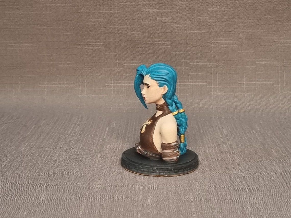 Jinx Powder Arcane League of Legends Bust Figurine Collectible - Etsy