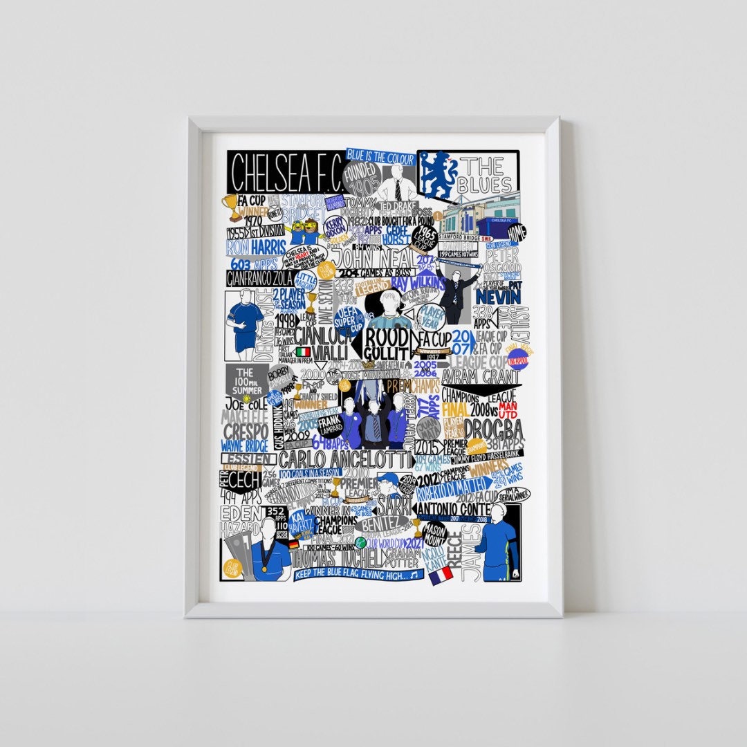 Chelsea F.C Print - Etsy
