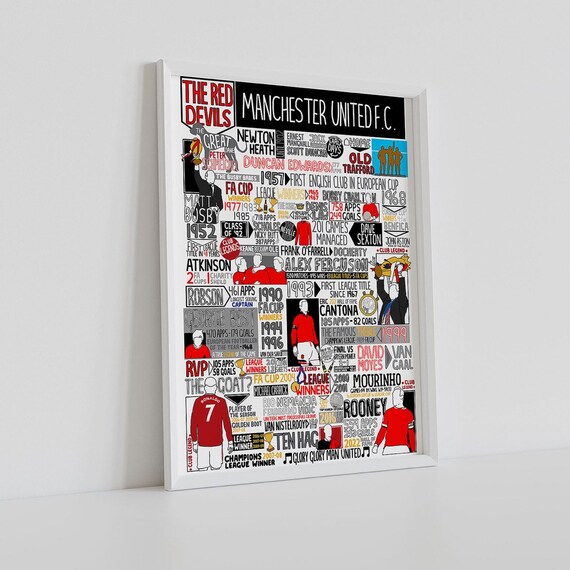 Manchester United Print | Etsy