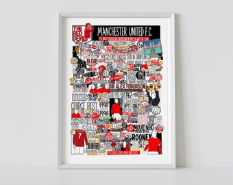 Manchester United Digital Print - Etsy