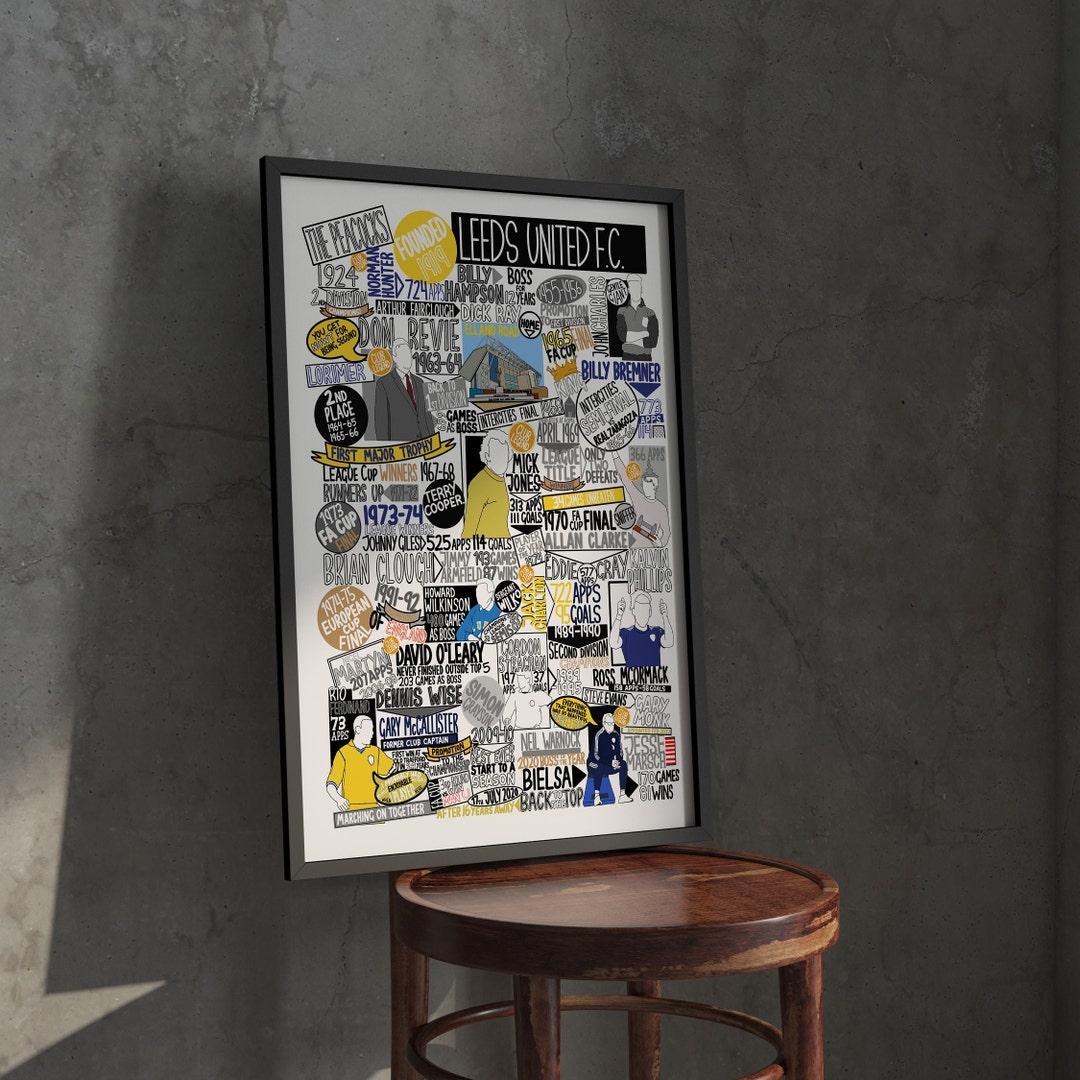 Leeds United Print - Etsy UK