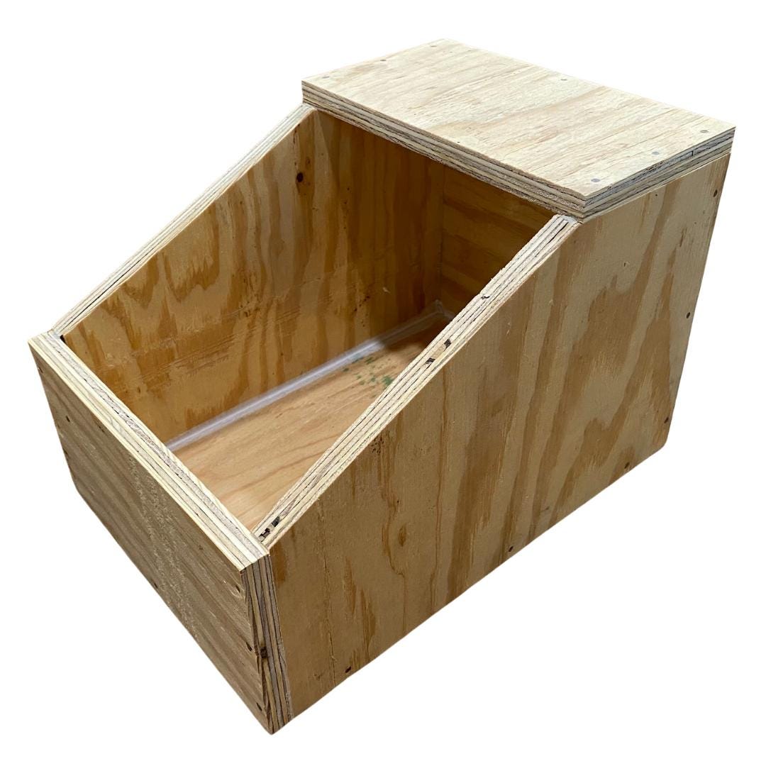 Wooden Rabbit Nesting Box | Wood Rabbitry Kindling Box | Small Animal ...