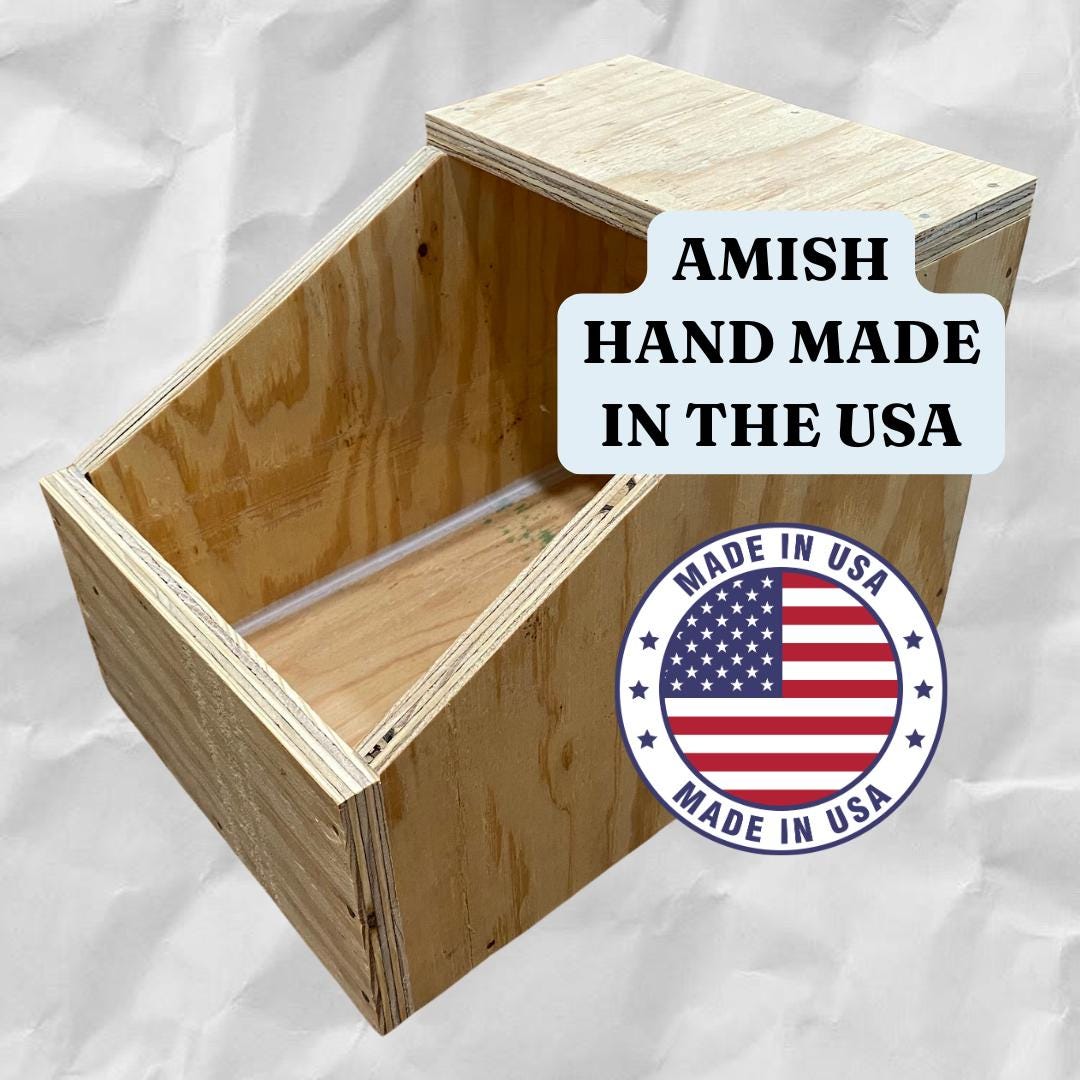 Wooden Rabbit Nesting Box | Wood Rabbitry Kindling Box | Small Animal ...