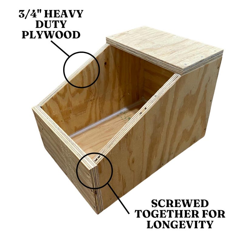 Handmade Wooden Rabbit Nest Box: Amish Crafted Kindling Box - Etsy