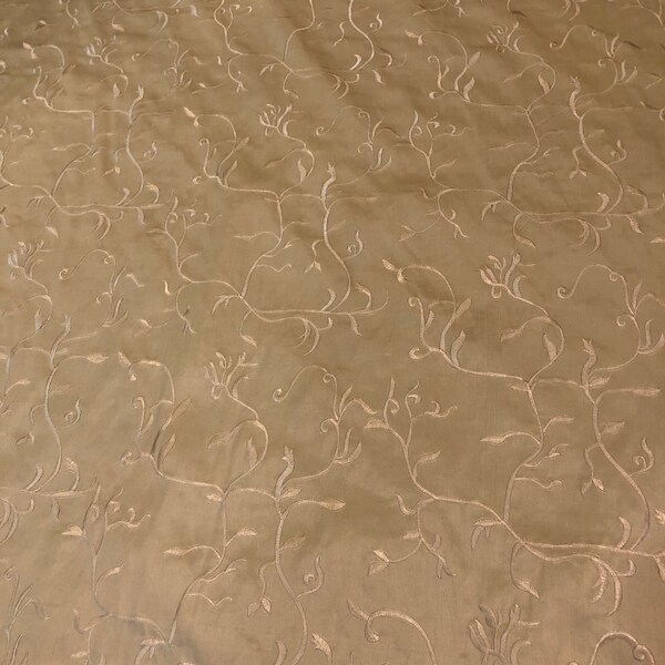 Embroidered Silk Fabric - Etsy