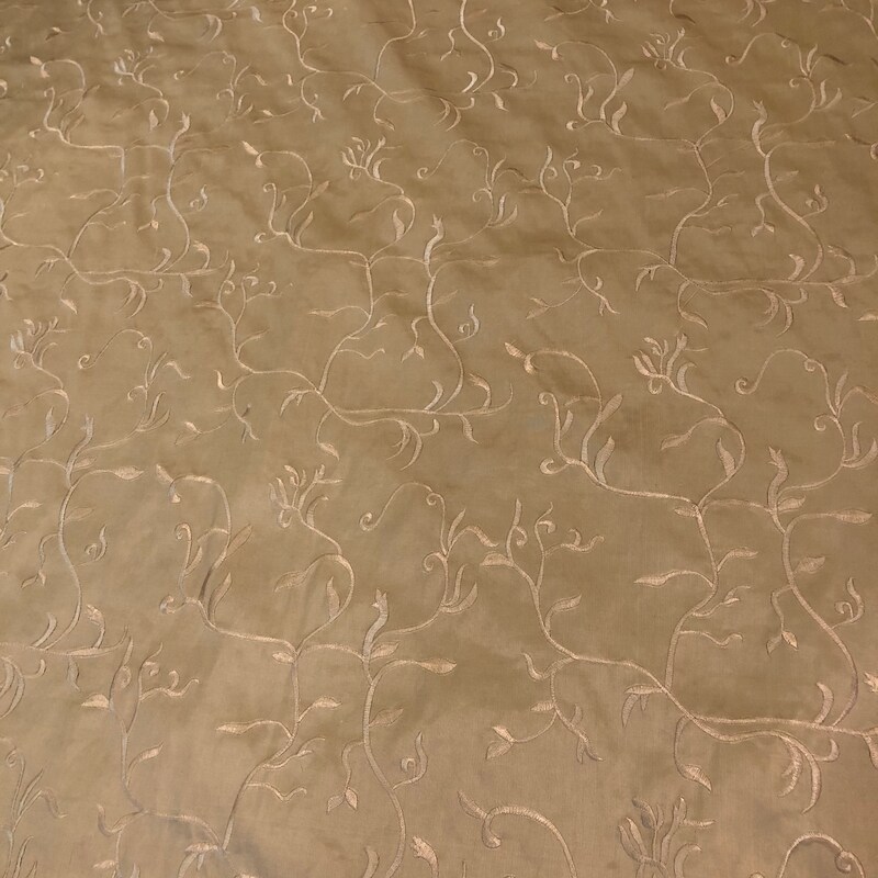 Embroidered Silk Fabric - Etsy
