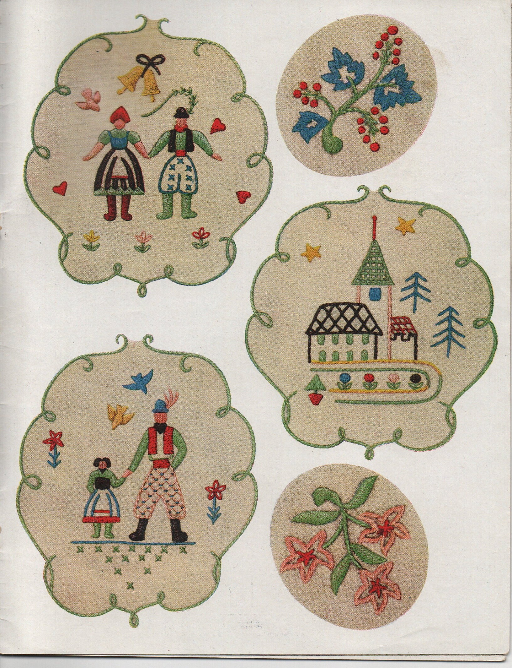 Vintage Stitchcraft Pattern Book. 1949 Knitting and Stitching. Retro ...