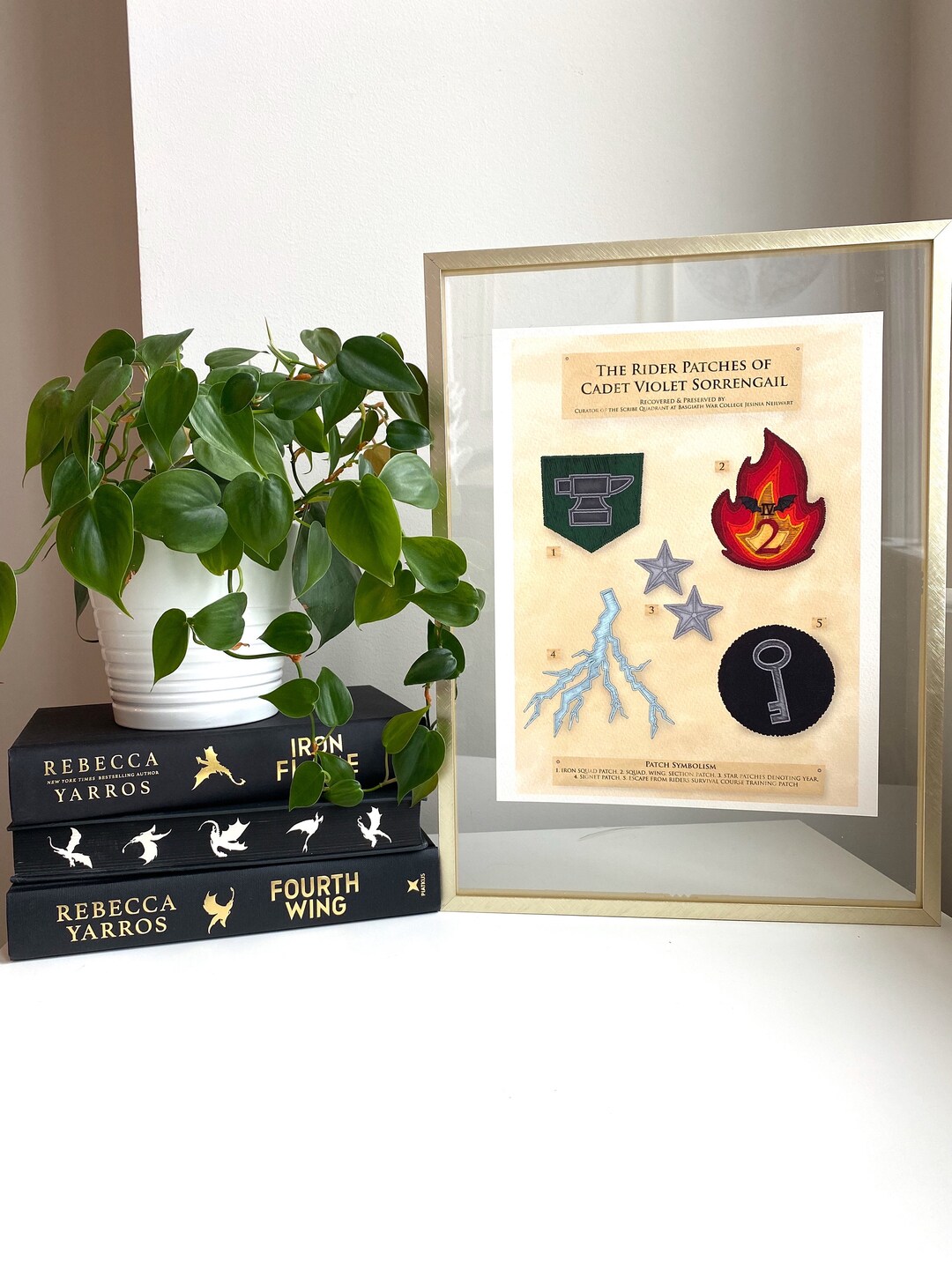 Basgiath Patches Fourth Wing Inspired Print 8.5x11 - Etsy