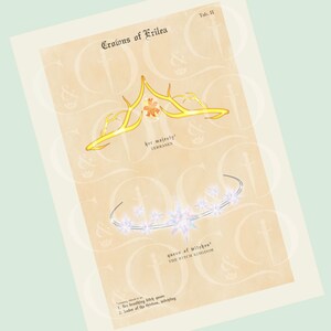 Crowns of Erilea Throne of Glass Aelin and Manon Inspired Print 8.5x11 ...
