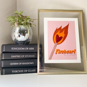 Throne of Glass Fireheart Digital Download Print, Sarah J Maas Inspired ...