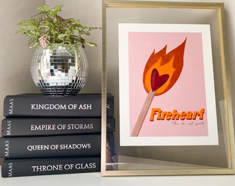 Throne of Glass Inspired Fireheart, You Do Not Yield Print 8.5x11in - Etsy