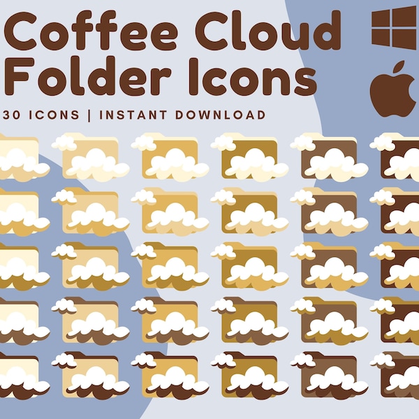 Coffee Folder Icons - Etsy