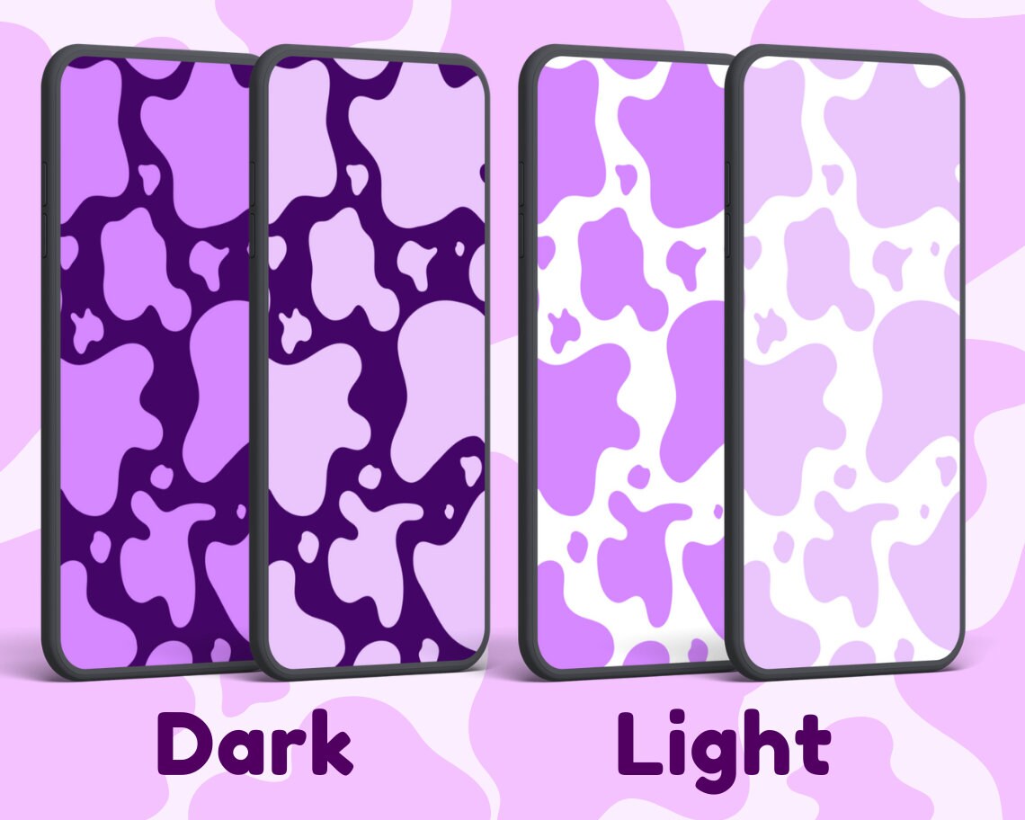 Purple Cow Print Wallpaper | Iphone/smartphone/ipad/tablet/computer/pc ...