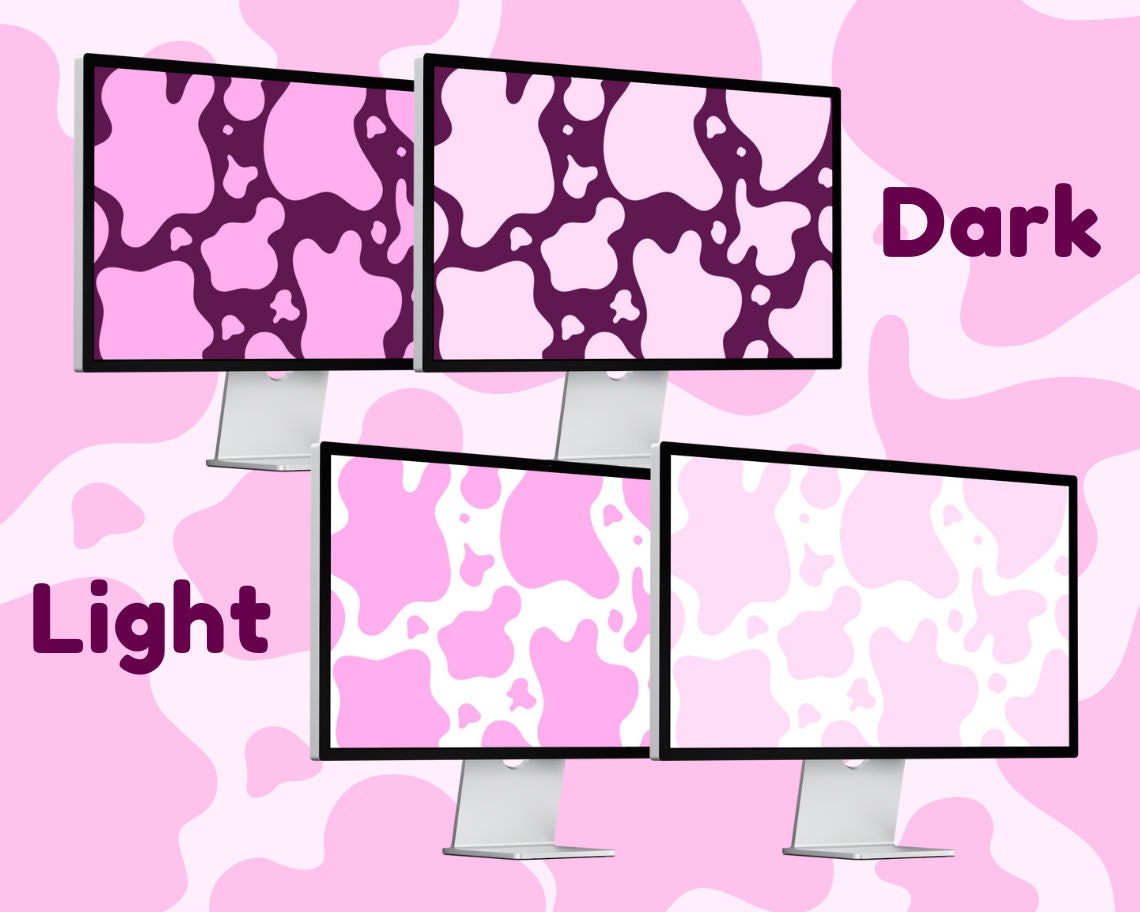 Pink Cow Print Wallpaper Iphone/smartphone/ipad/tablet/computer/pc ...