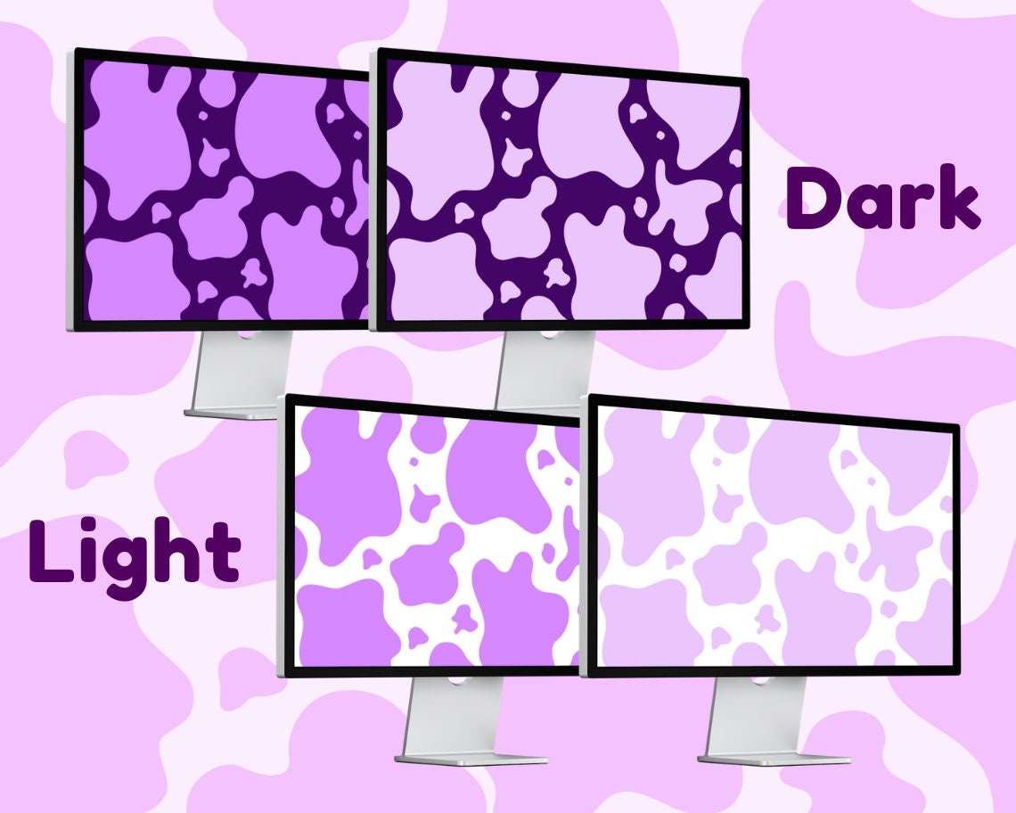 Purple Cow Print Wallpaper | Iphone/smartphone/ipad/tablet/computer/pc ...