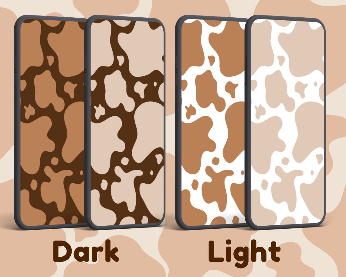 Brown Floral Cow Print Wallpaper | Iphone/smartphone/ipad/tablet ...