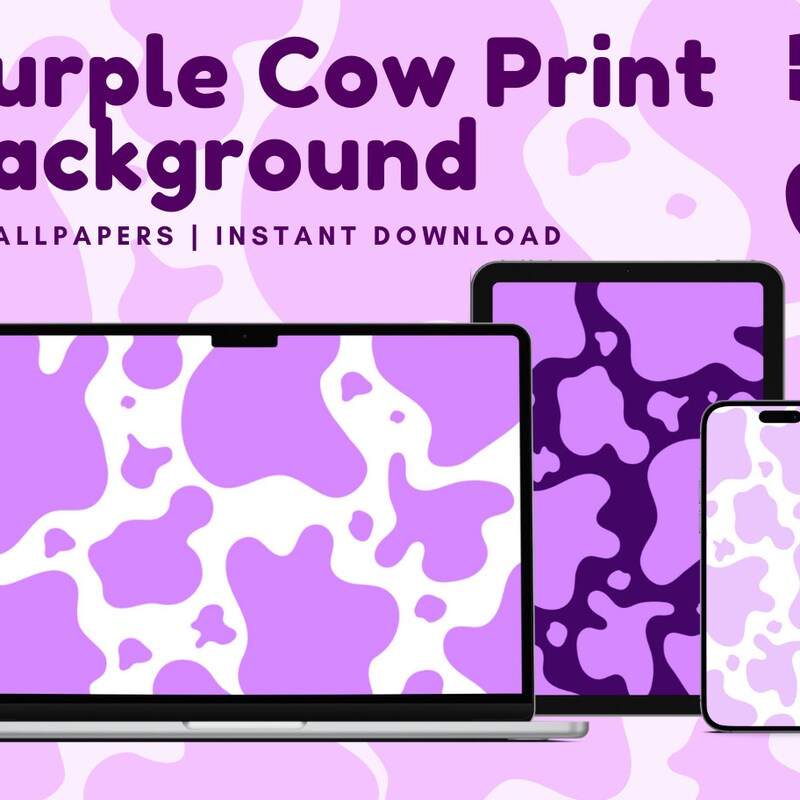 Cow Print Wallpaper - Etsy