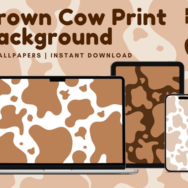 Cow Print Laptop Wallpaper - Etsy