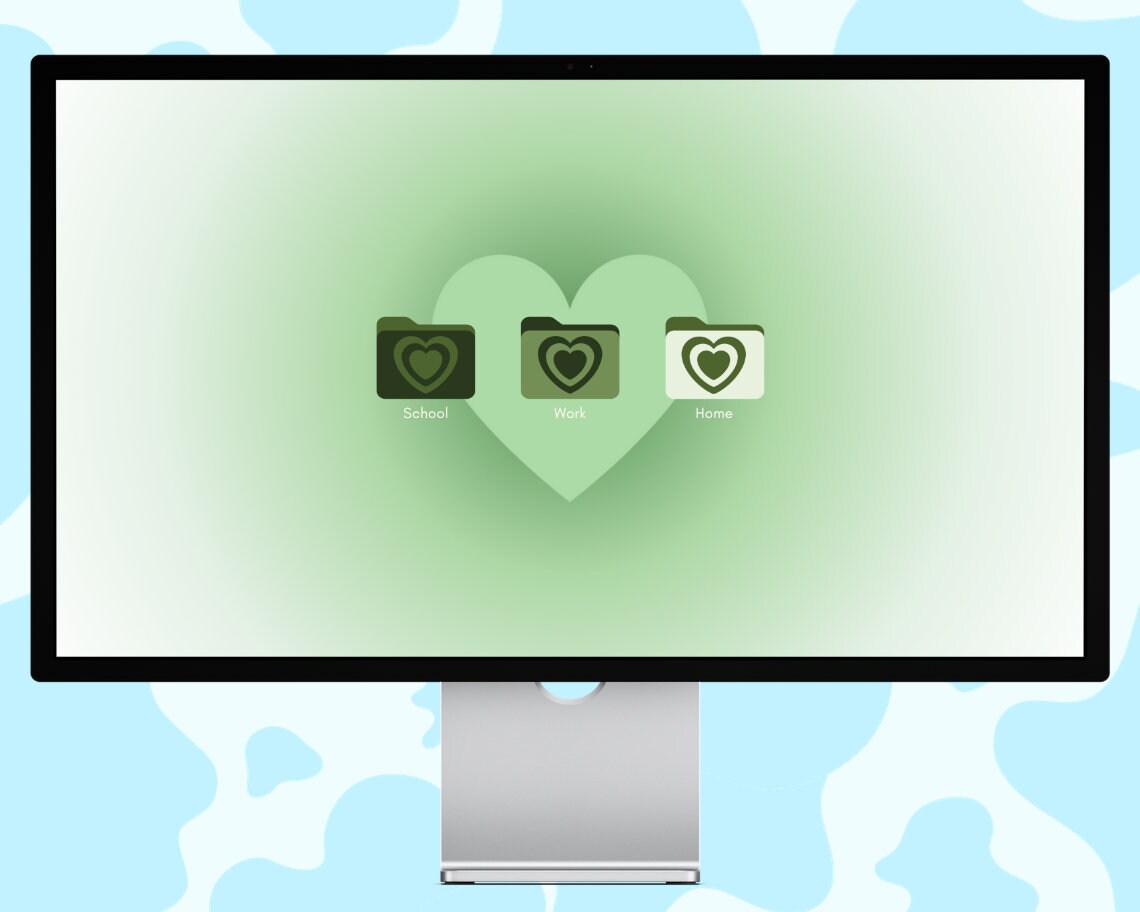 1800+ Aesthetic Desktop Icons Bundle - Customizable Icons With 7 Colors ...