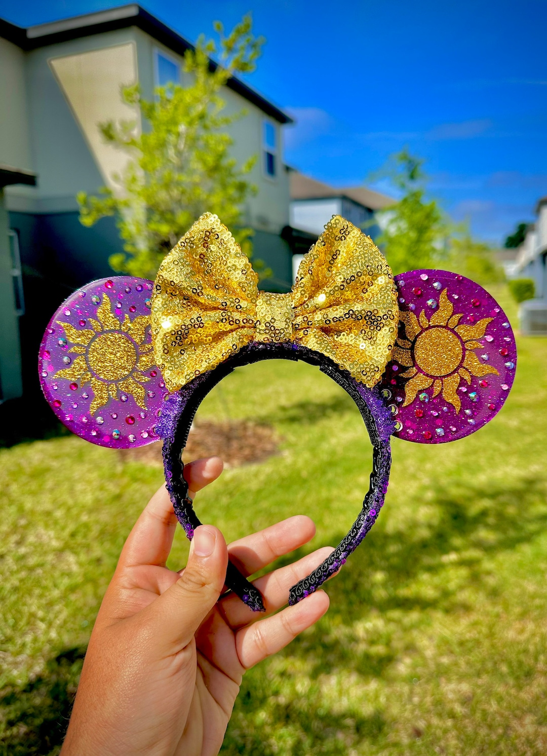 Tangled Mouse Ears | Rapunzel Minnie Ears - Etsy