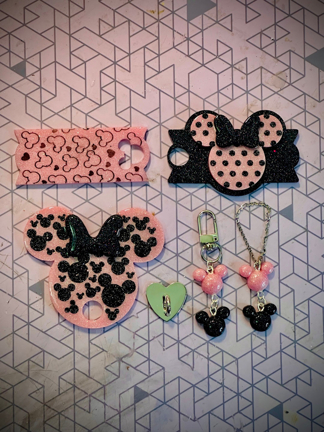 Mouse Head Blackpink Set for Tumbler/stanley Cup 40oz. Resin Art ...