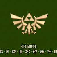 Triforce - Embroidery File, Link, Video Games, Design, Game, Emblem - Etsy