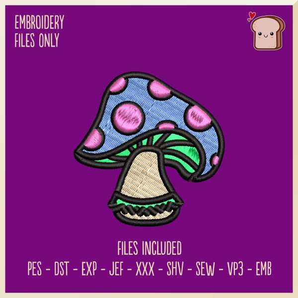 Mushroom Embroidery Pattern - Etsy