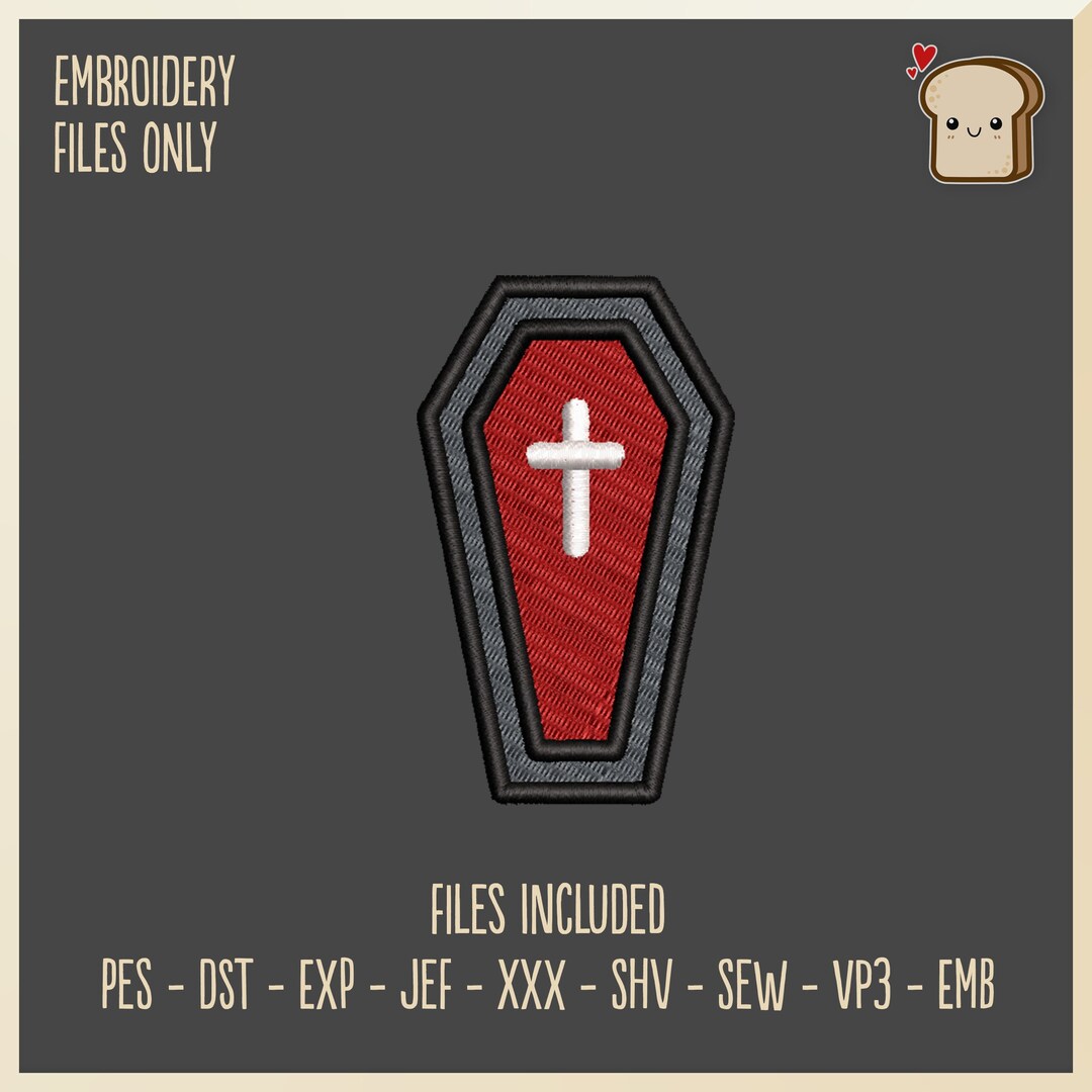 Coffin Dance - Embroidery File, 4x4 Hoop, Gift, Hobby, Decorative ...