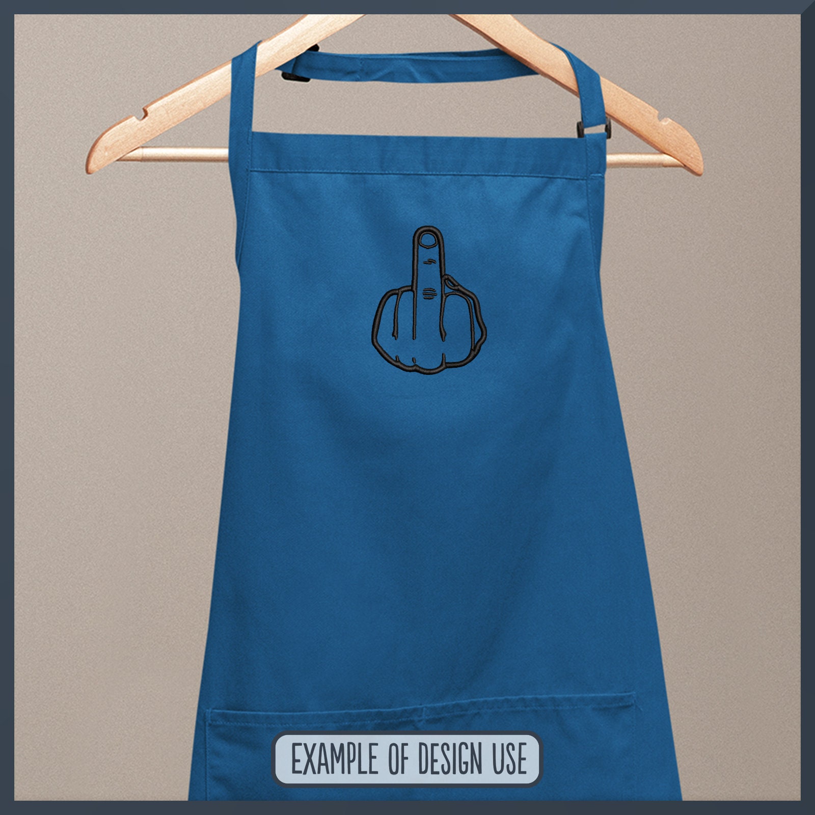 Hand Middle Finger Embroidery File 4x4 Hoop Gift Hobby - Etsy