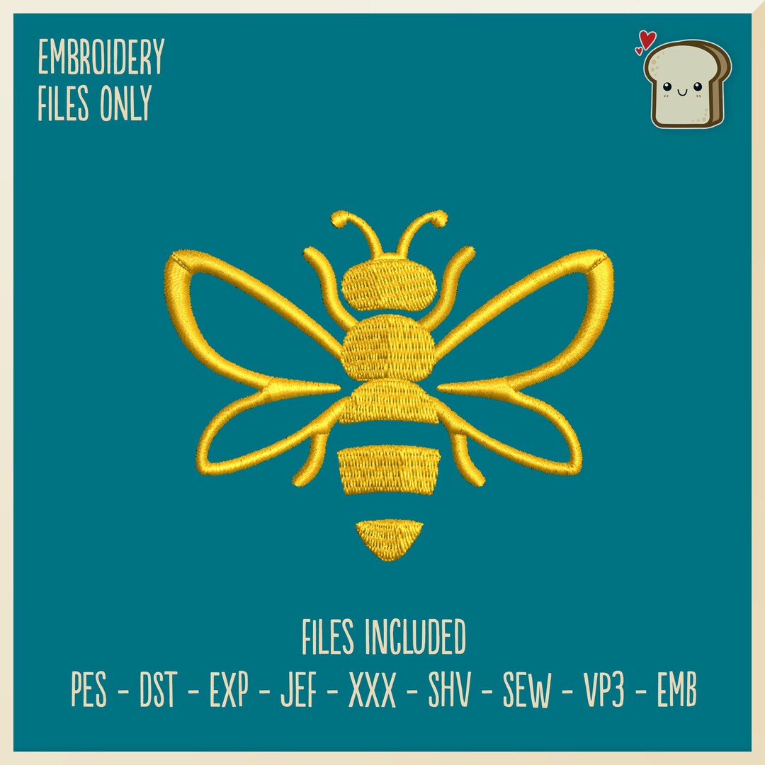 Wonder Bee - Embroidery File, 4x4 Hoop, Animal, Nature, Bee Icon, Baby ...